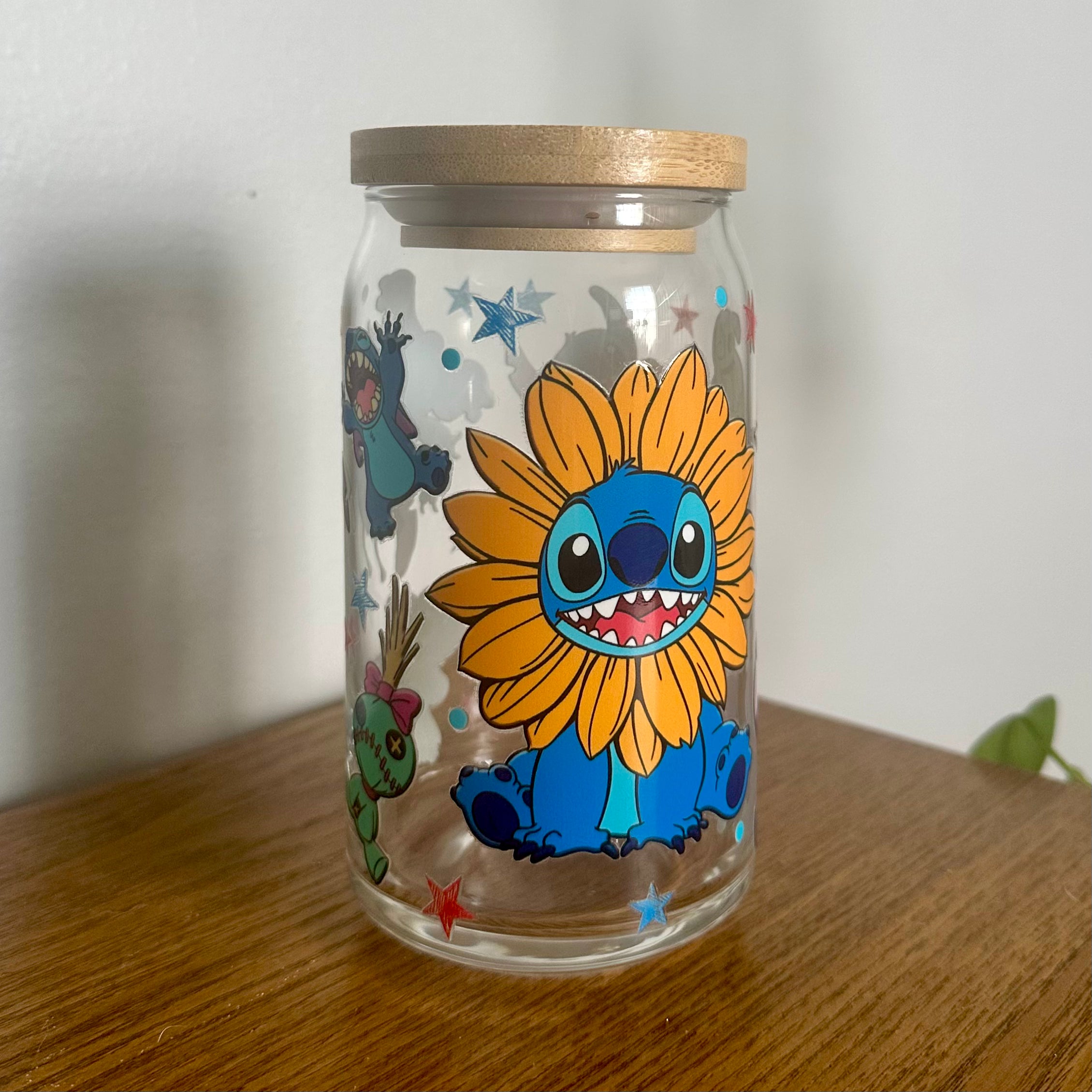 16 oz. Sunflower Stitch Cup – Disco Designs